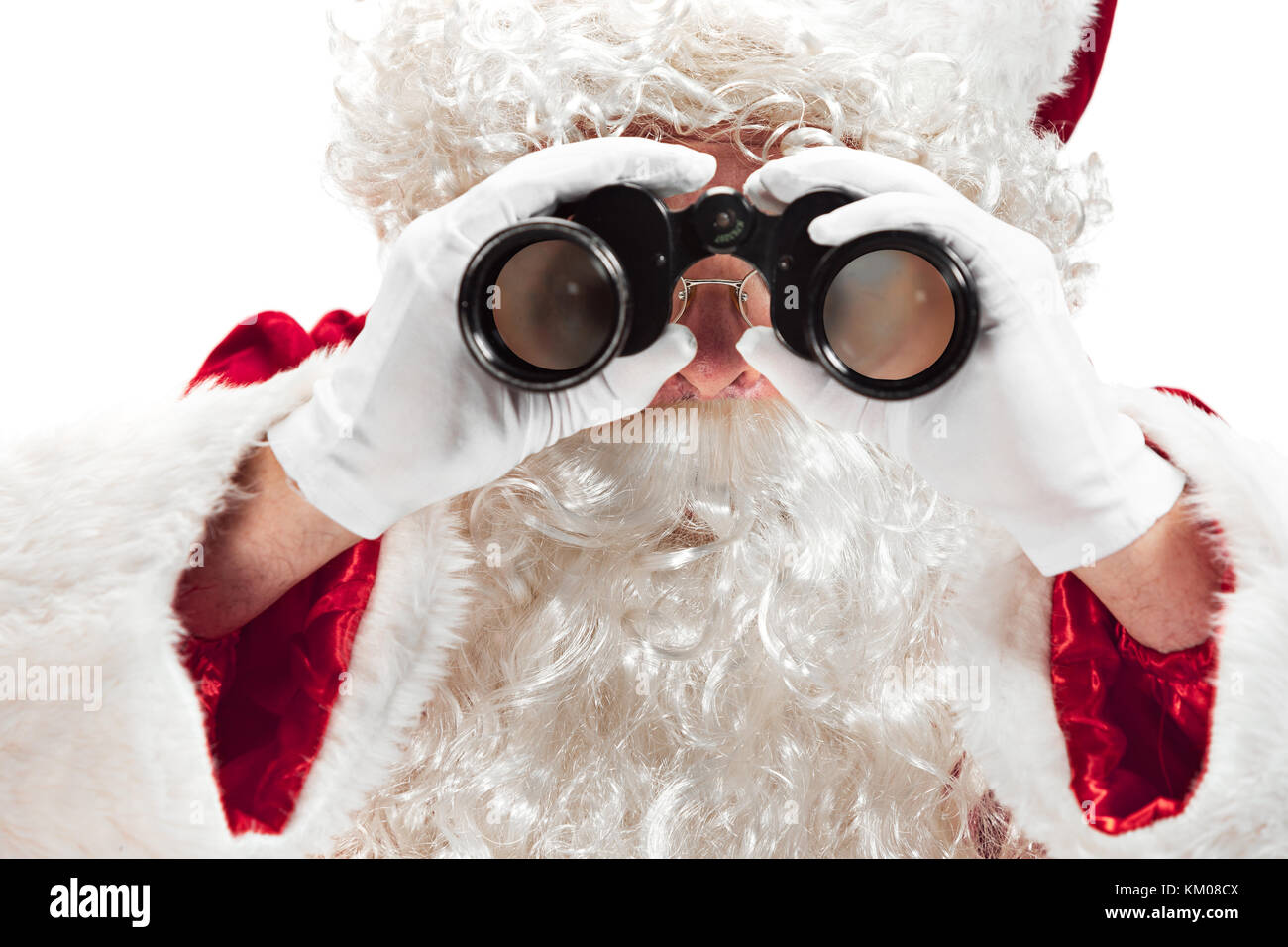 Portrait of Man in Santa Claus Costume Stock Photo - Alamy