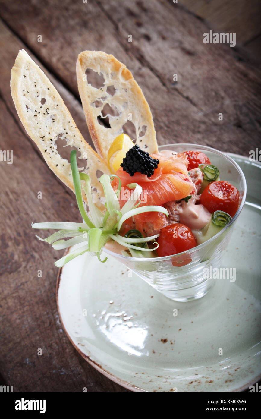 mixed sea food starter Stock Photo - Alamy