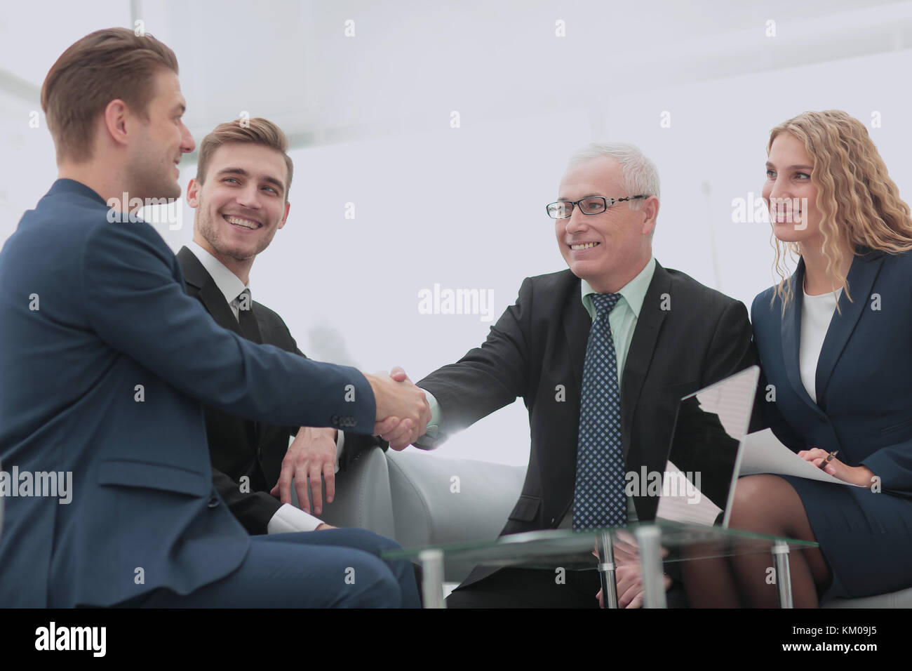 Concept of reliability partnership and cooperation. business Stock ...