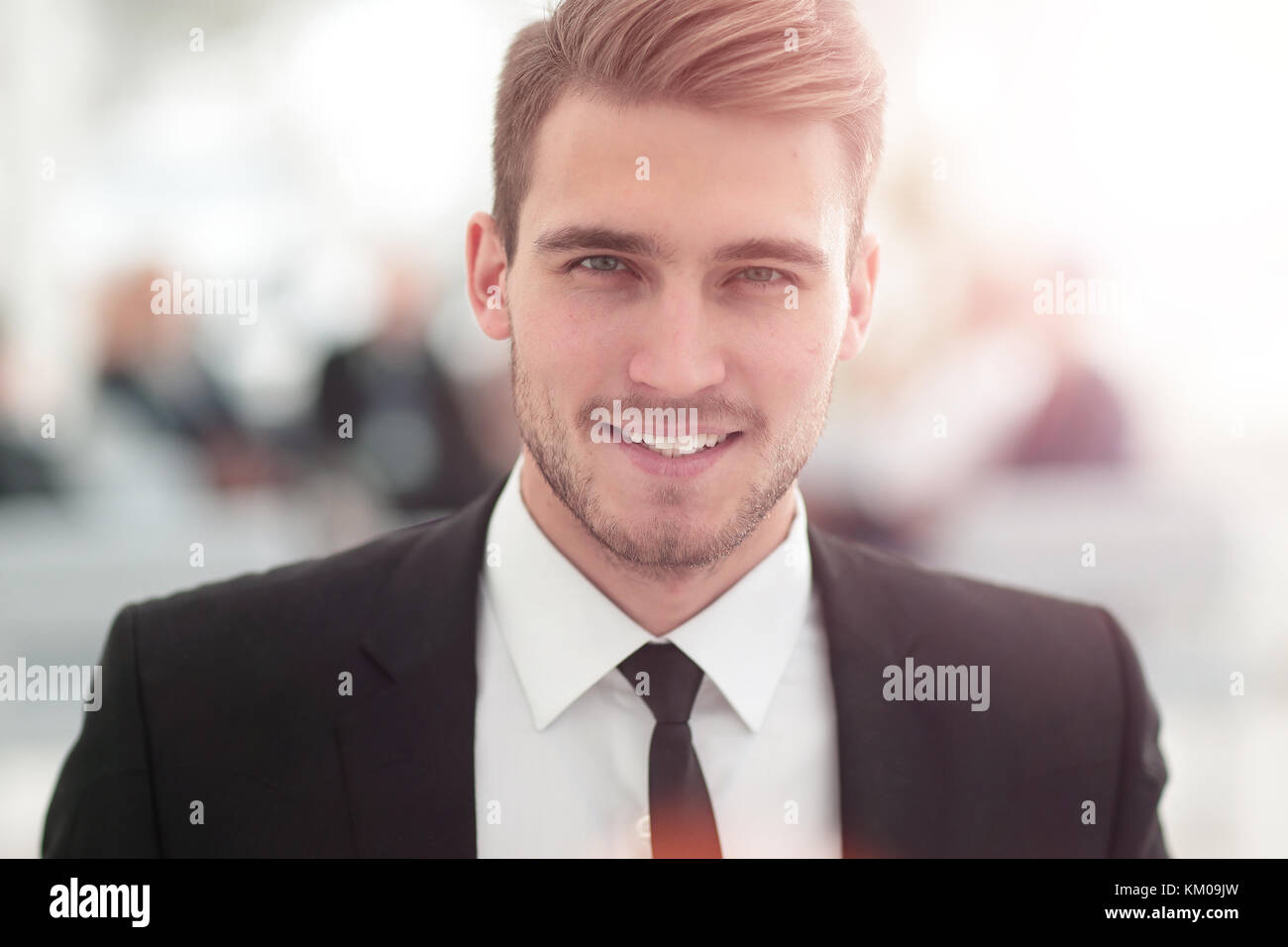 Portrait of happy smiling business man Stock Photo - Alamy