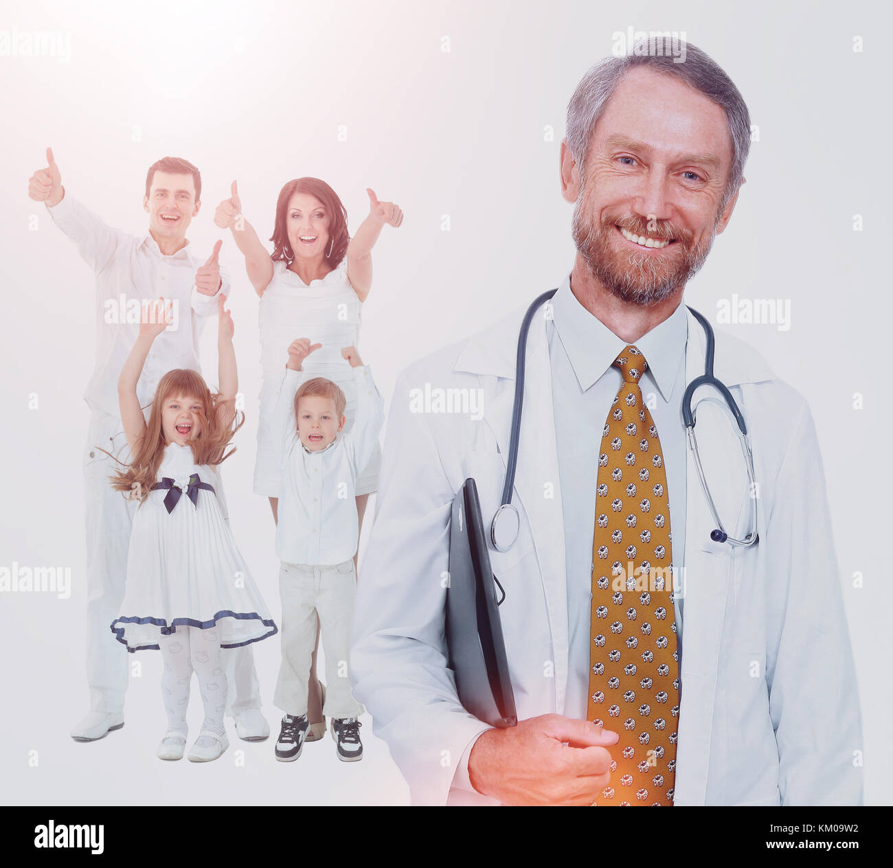 doctor and happy family Stock Photo - Alamy