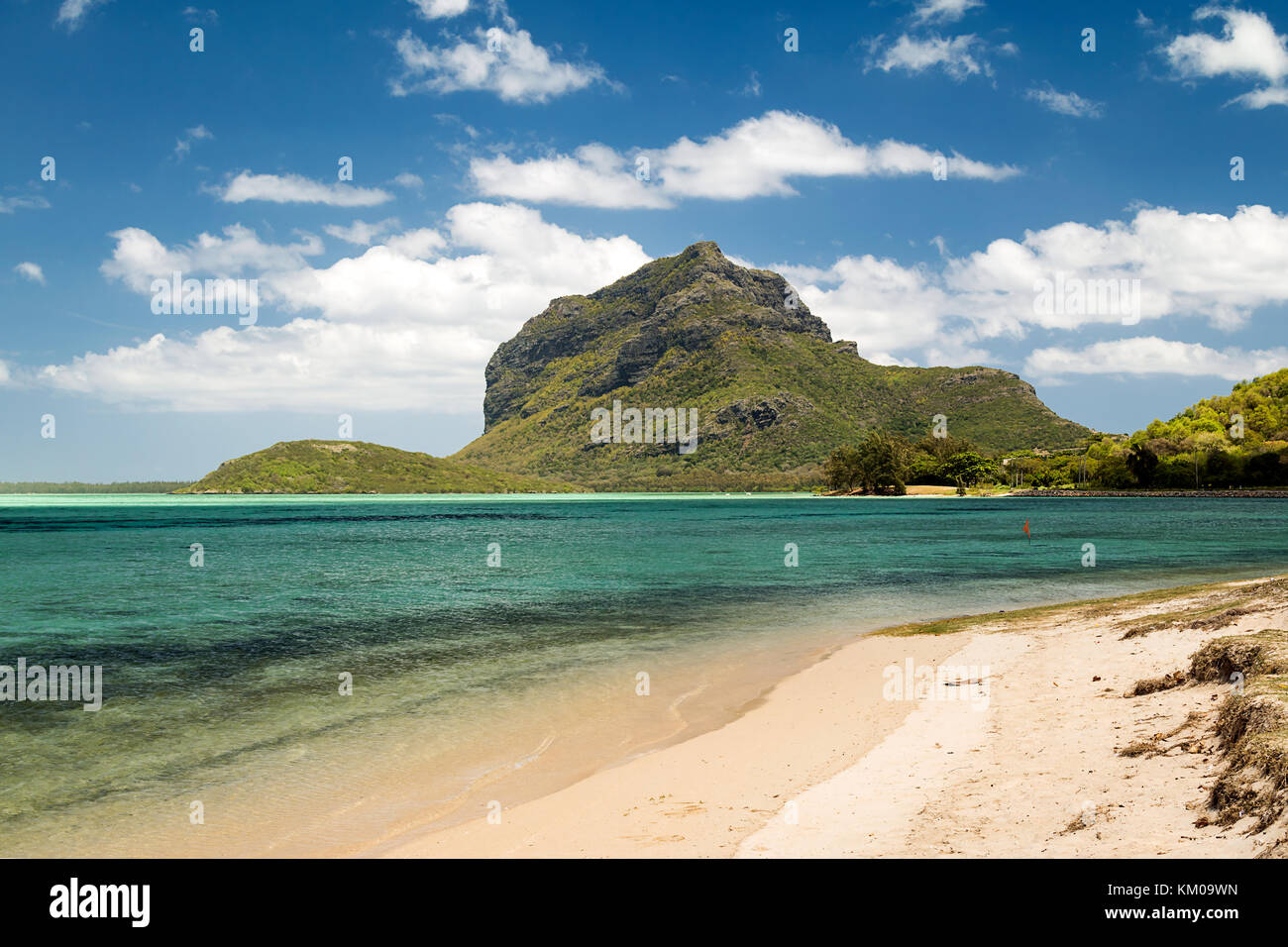 Tropical beach, Mauritius island Stock Photo - Alamy