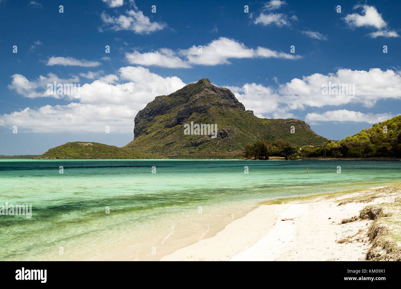 Tropical beach, Mauritius island Stock Photo - Alamy