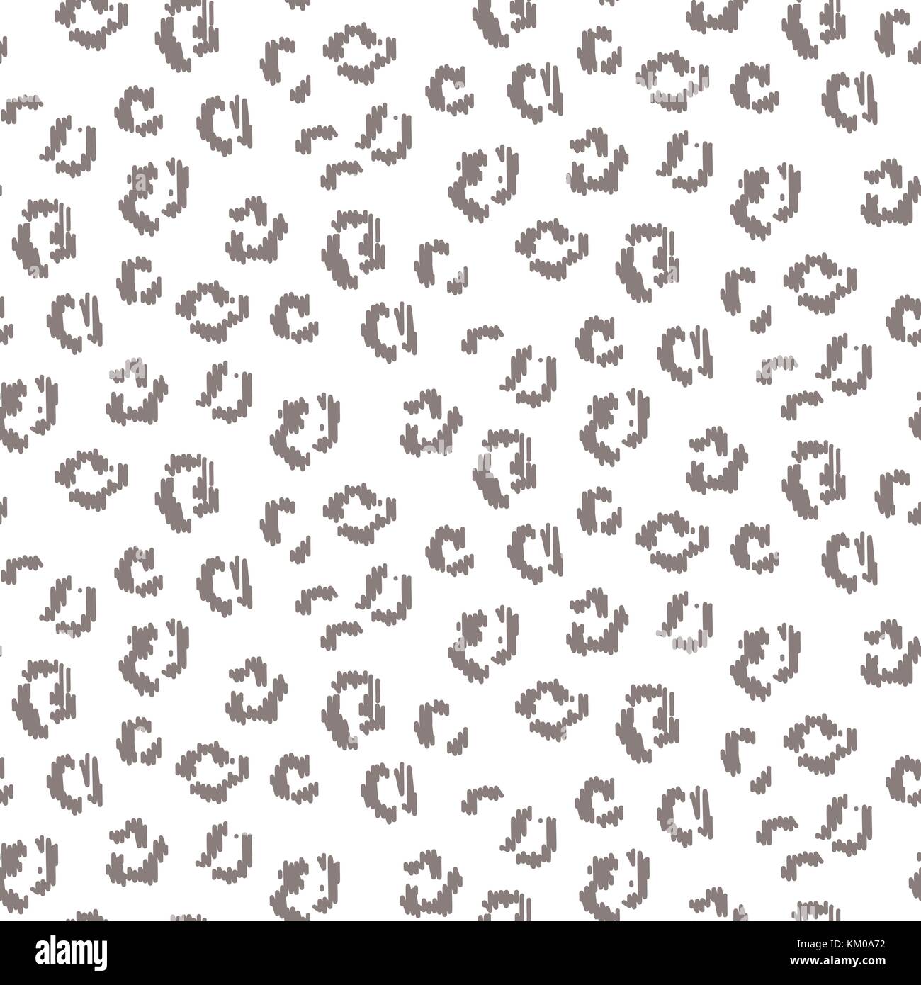 Cheetah scribbled texture seamless vector pattern Stock Vector Image ...