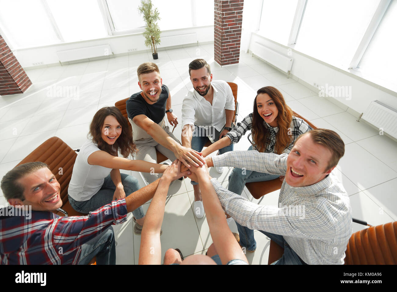 successful business team.the concept of unity Stock Photo - Alamy