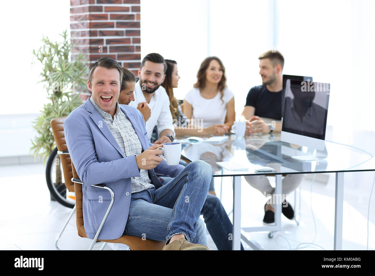 project Manager and business team Stock Photo - Alamy