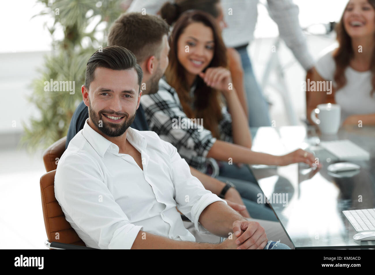 creative team working in a modern office Stock Photo - Alamy
