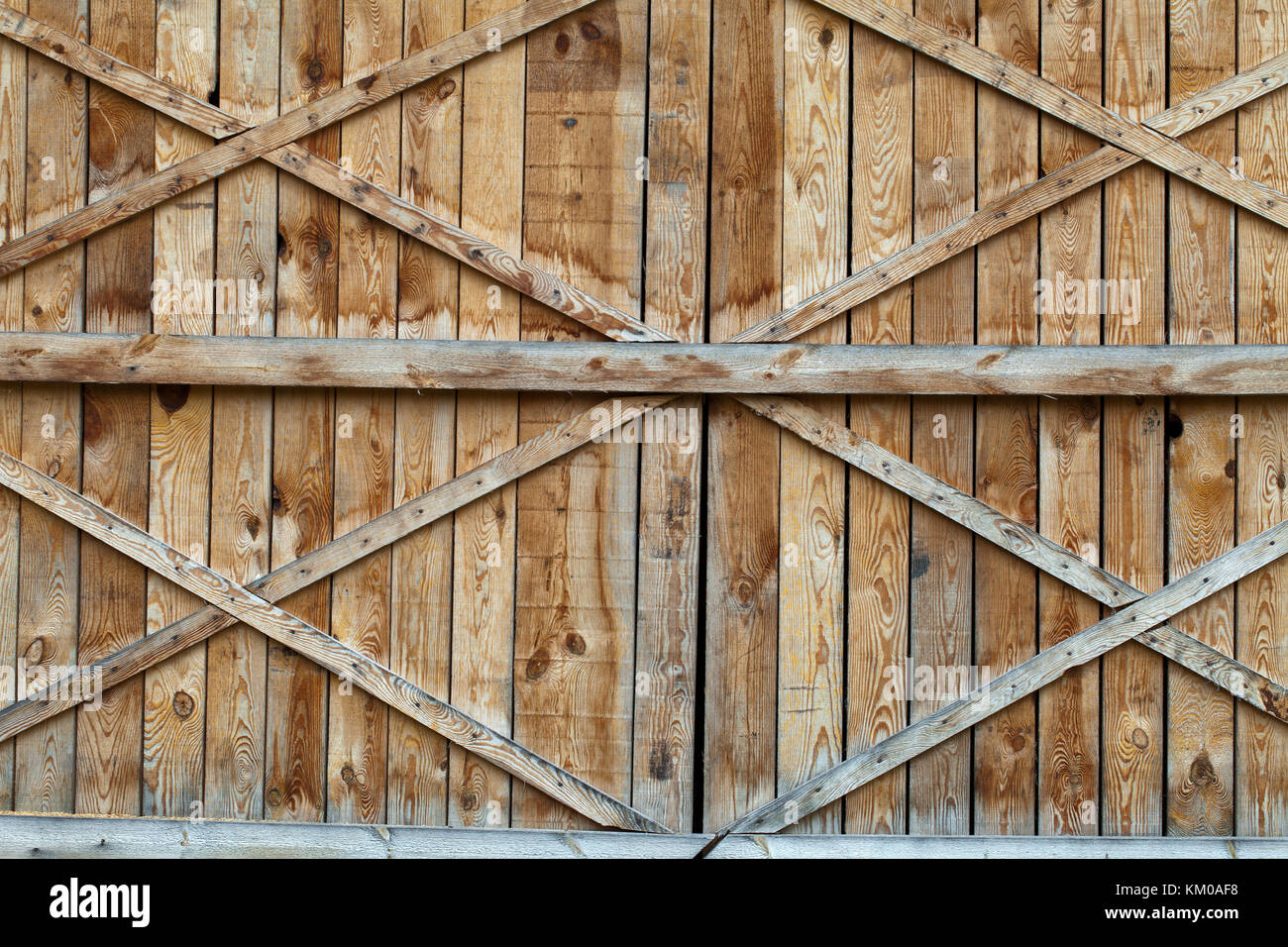Traditional wooden door with cross Stock Photo - Alamy
