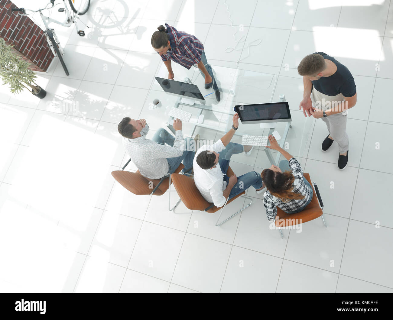 Top view group smart hi-res stock photography and images - Alamy