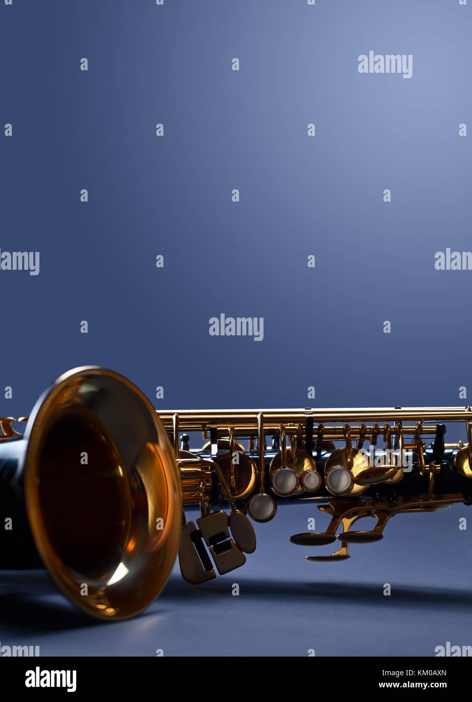 Close up of alto saxophone, copy space for your text Stock Photo - Alamy