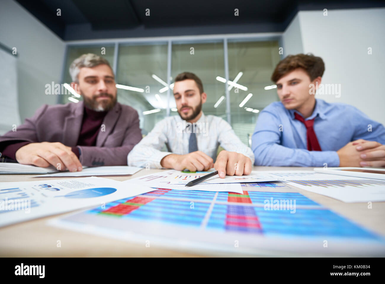 Analyzing Financial Figures Stock Photo - Alamy