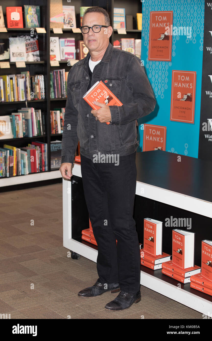 Tom Hanks signs copies of his short stories collection 'Uncommon Type ...
