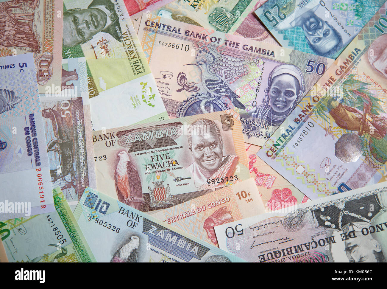 Variety of the African banknotes Stock Photo - Alamy