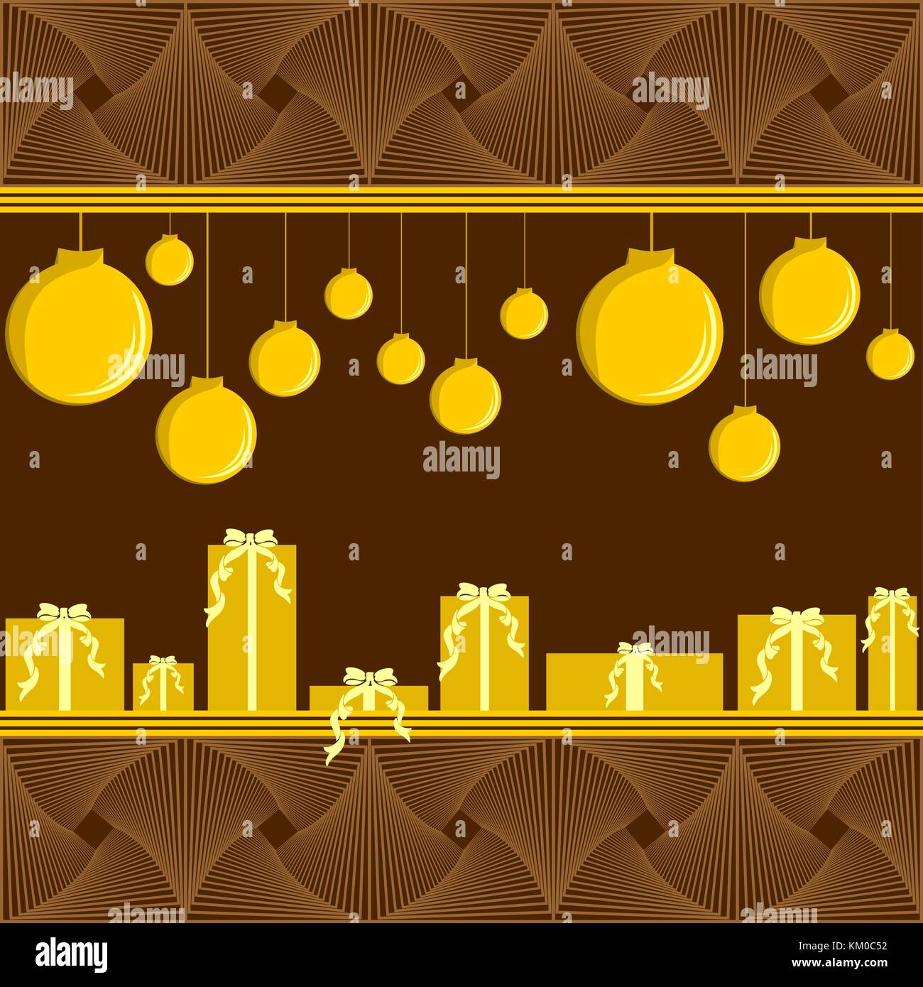 Christmas background gifts decorations Stock Vector Images - Alamy