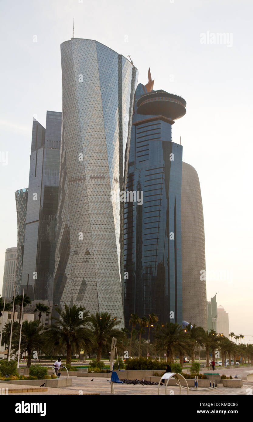 The business center of Doha, Qatar Stock Photo - Alamy