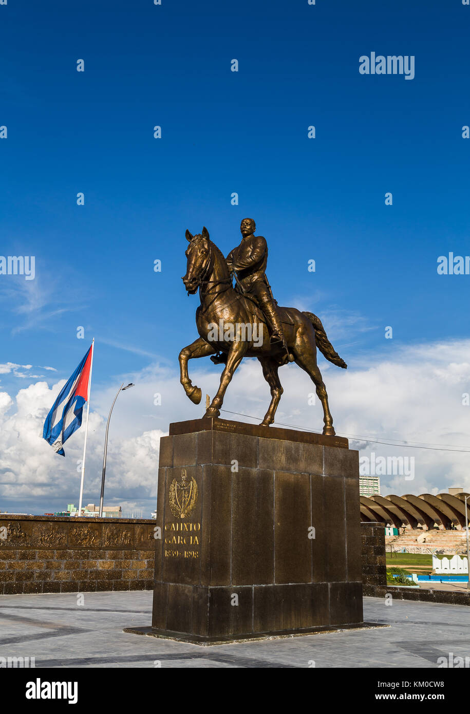 Statue of Calixto Garcia, a general who fought for Cuban independence ...