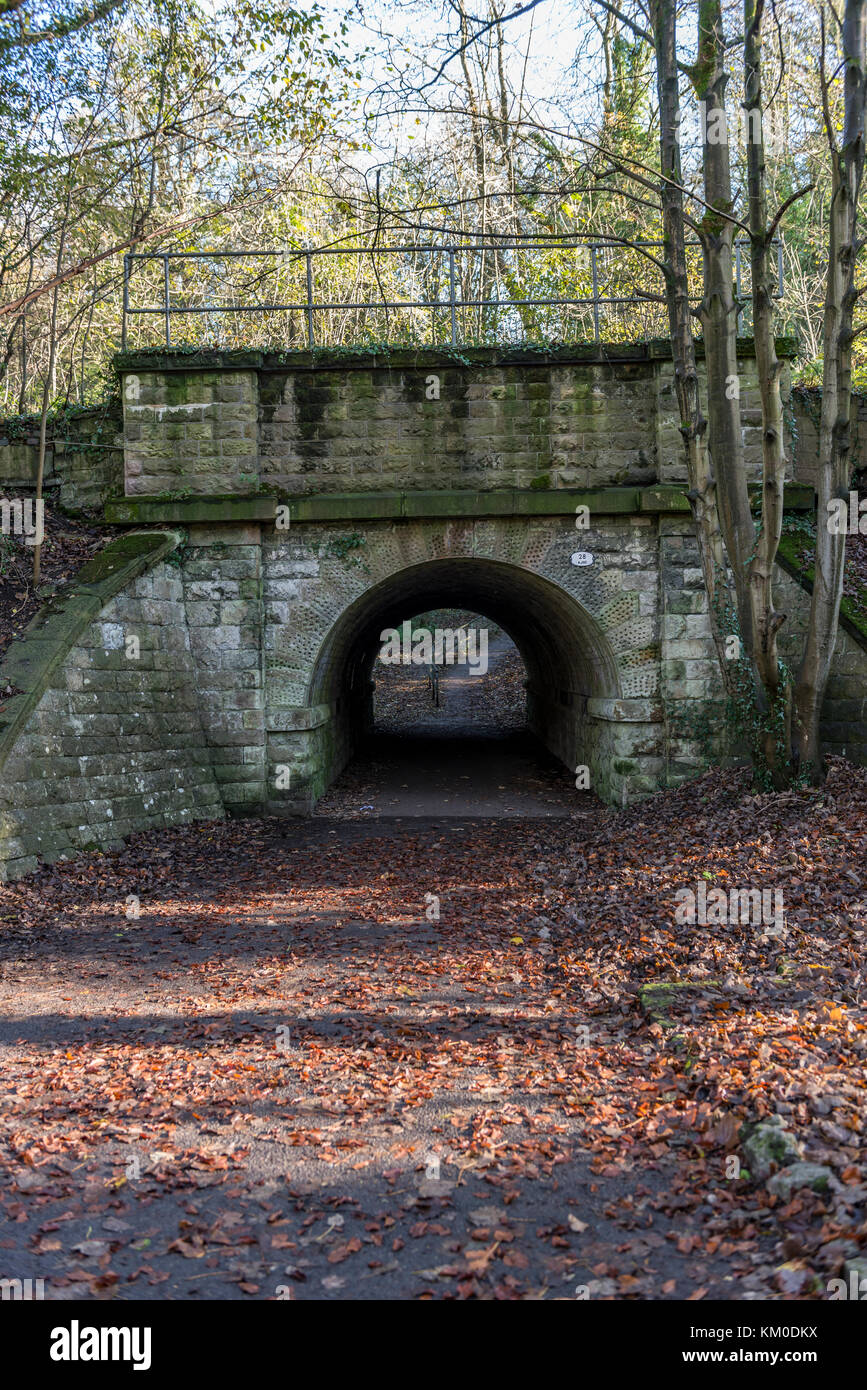 Old Railway Bridge in Matlock, Derbyshire, England Stock Photo - Alamy