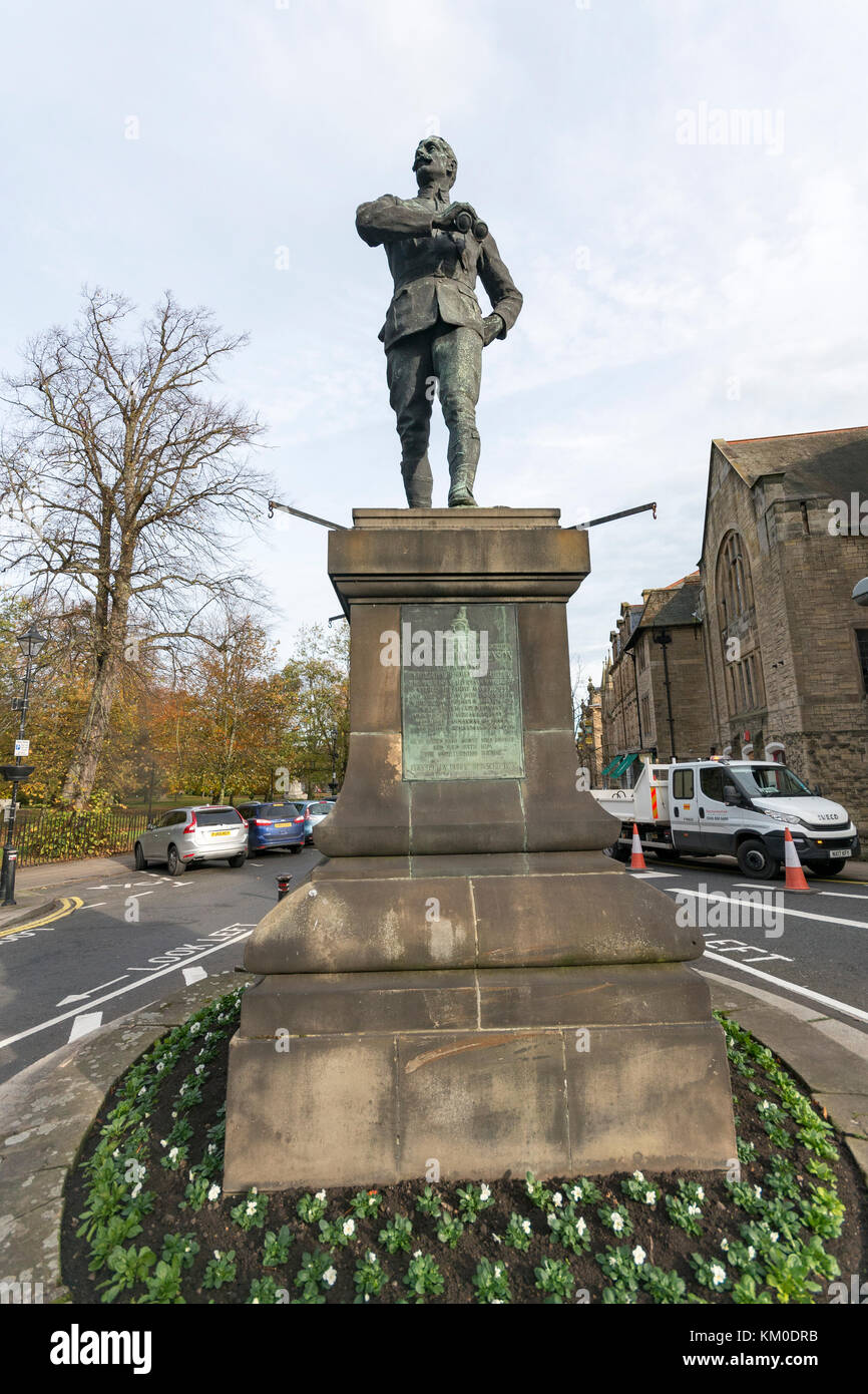 George Elliot Benson, Memorial Statue, Hexham, Northumberland Stock ...