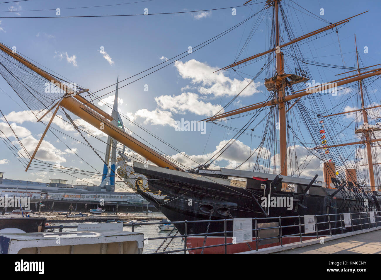HMS Warrior 1860, first iron clad warship, designed by Issac Watts and ...
