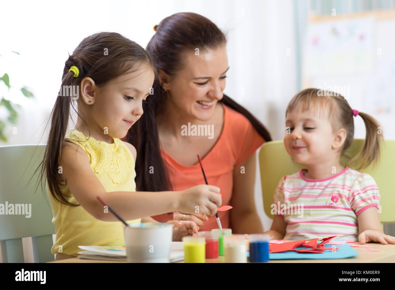 Art teacher paint hi-res stock photography and images - Alamy