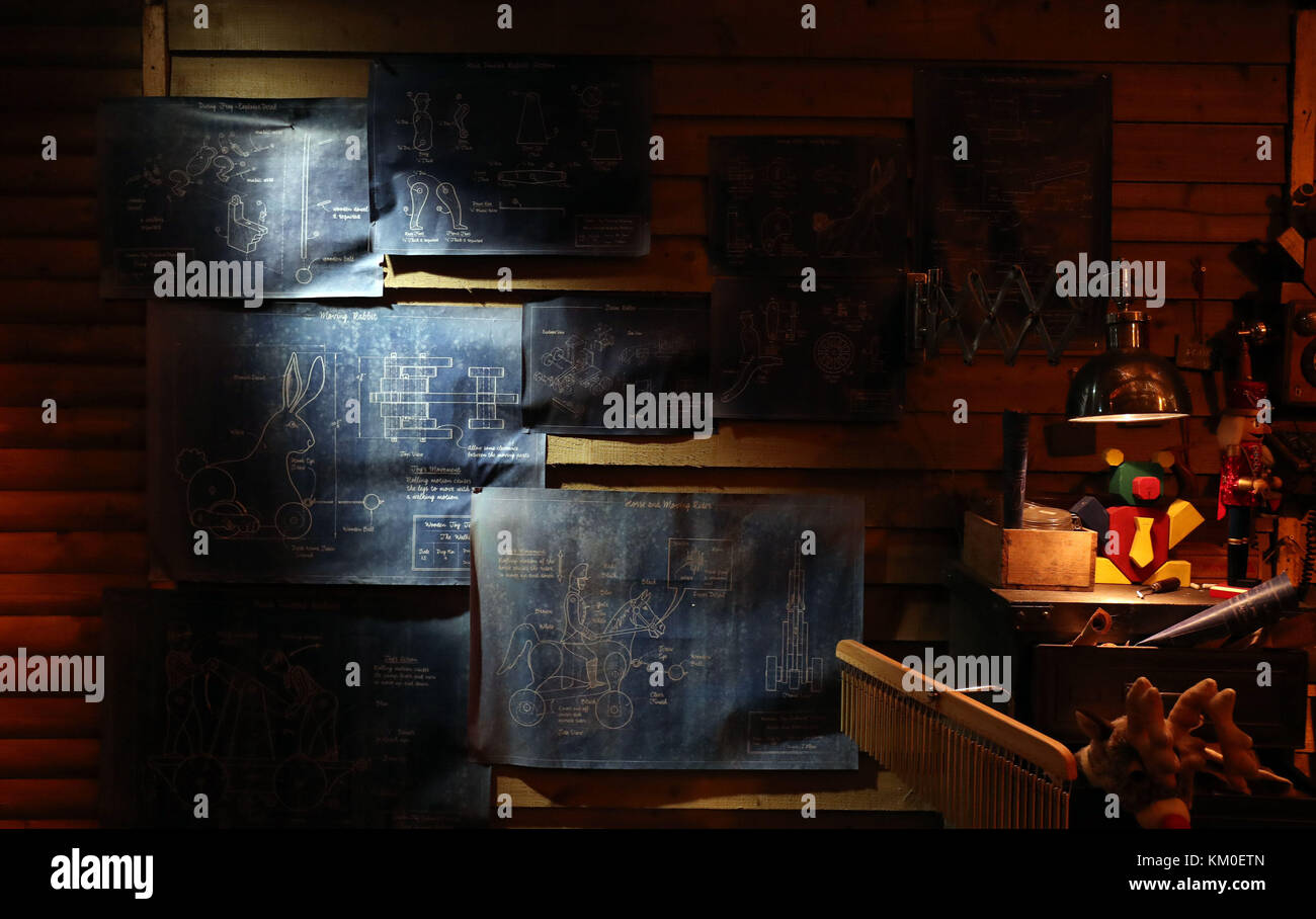 Toys on wall inside toy factory arctic wonderland laplanduk hi-res ...