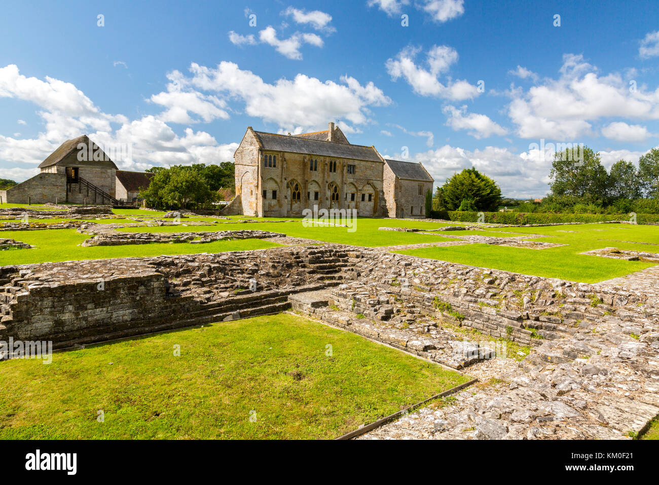Only the Abbot's House of the former medieval Benedictine abbey and the ...