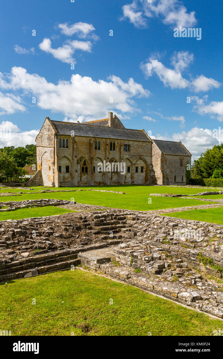 Only the Abbot's House of the former medieval Benedictine abbey and the ...