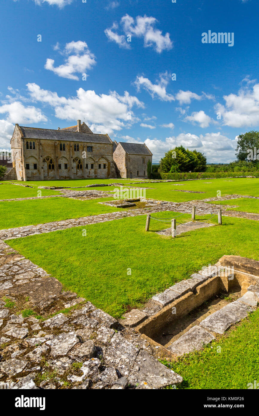 Only the Abbot's House of the former medieval Benedictine abbey and the ...
