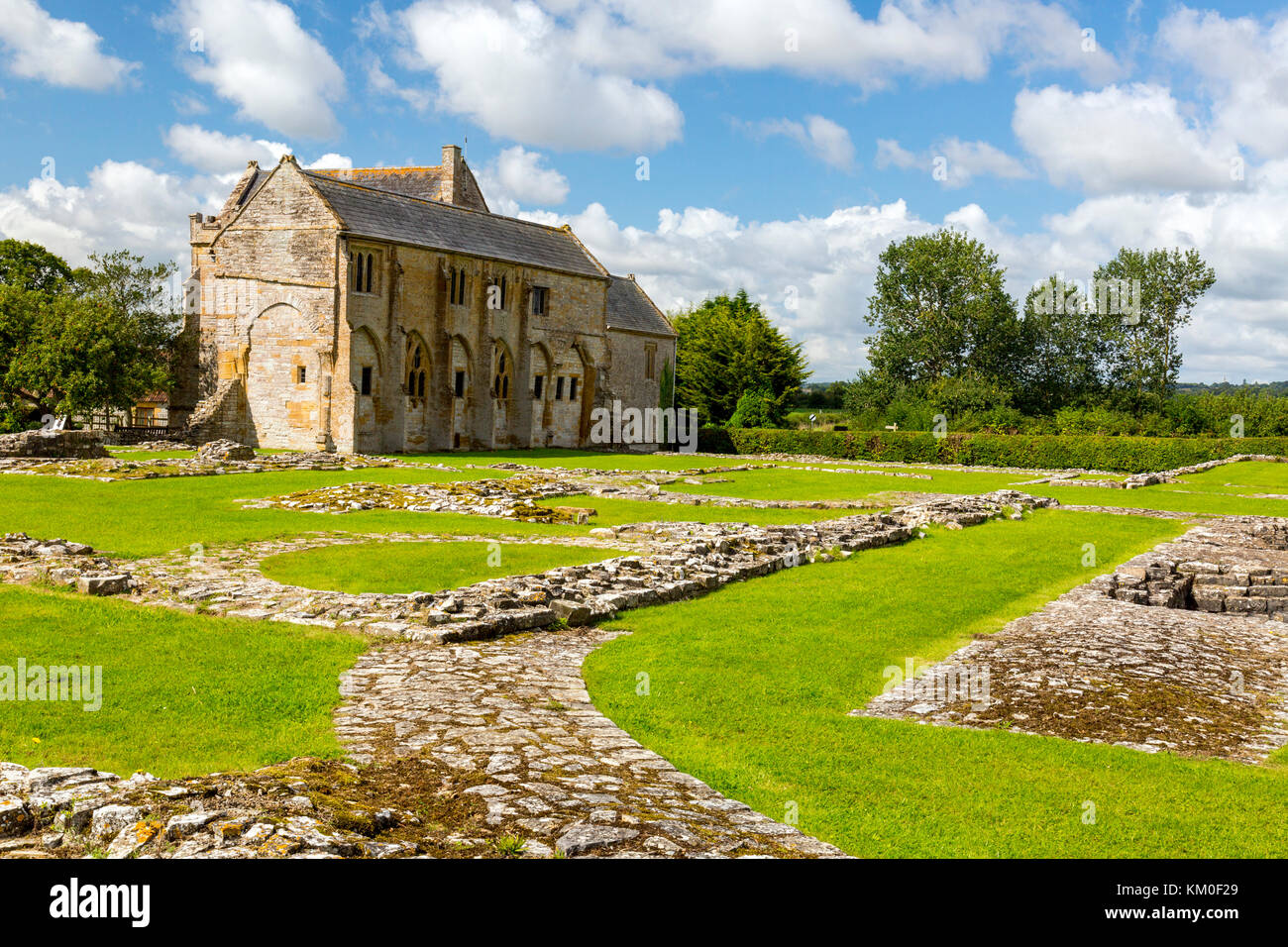 Only the Abbot's House of the former medieval Benedictine abbey and the ...