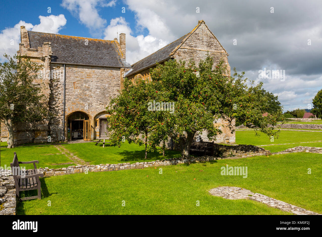 Only the Abbot's House of the former medieval Benedictine abbey and the ...
