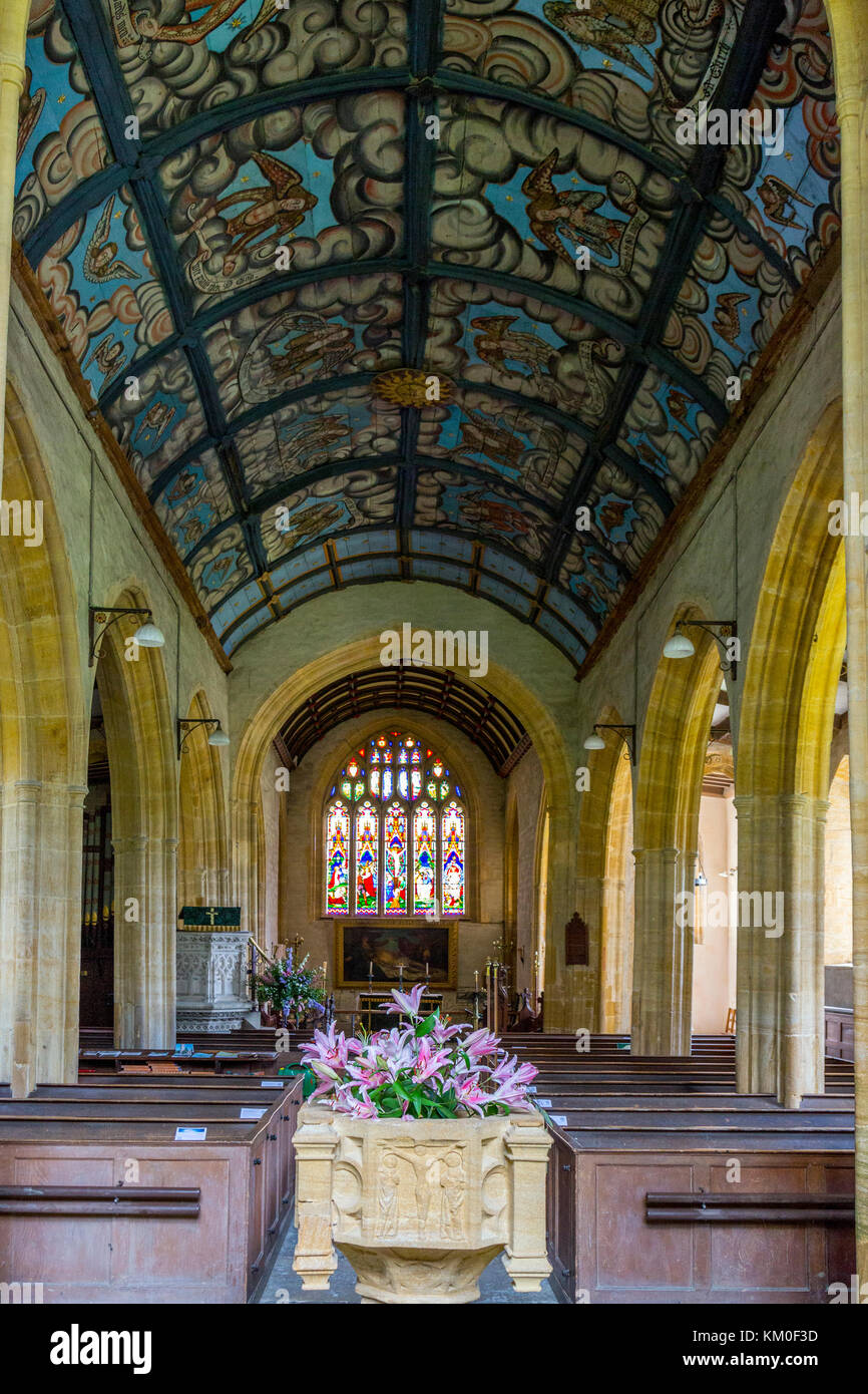 The parish church of St Peter & St Paul has a unique Jacobean wooden ...