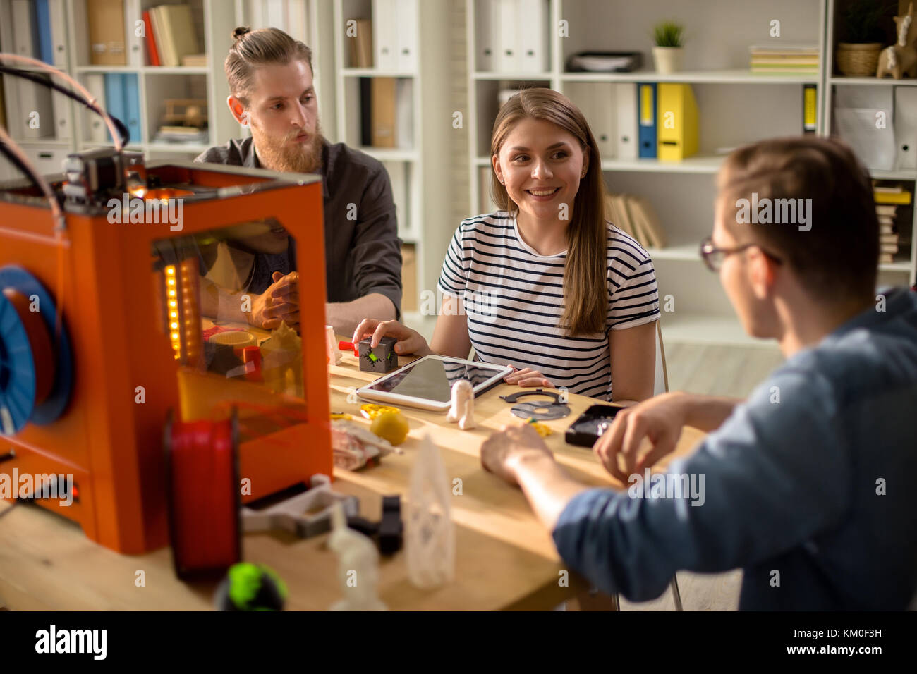 Young Designers Working on 3D Project Stock Photo - Alamy