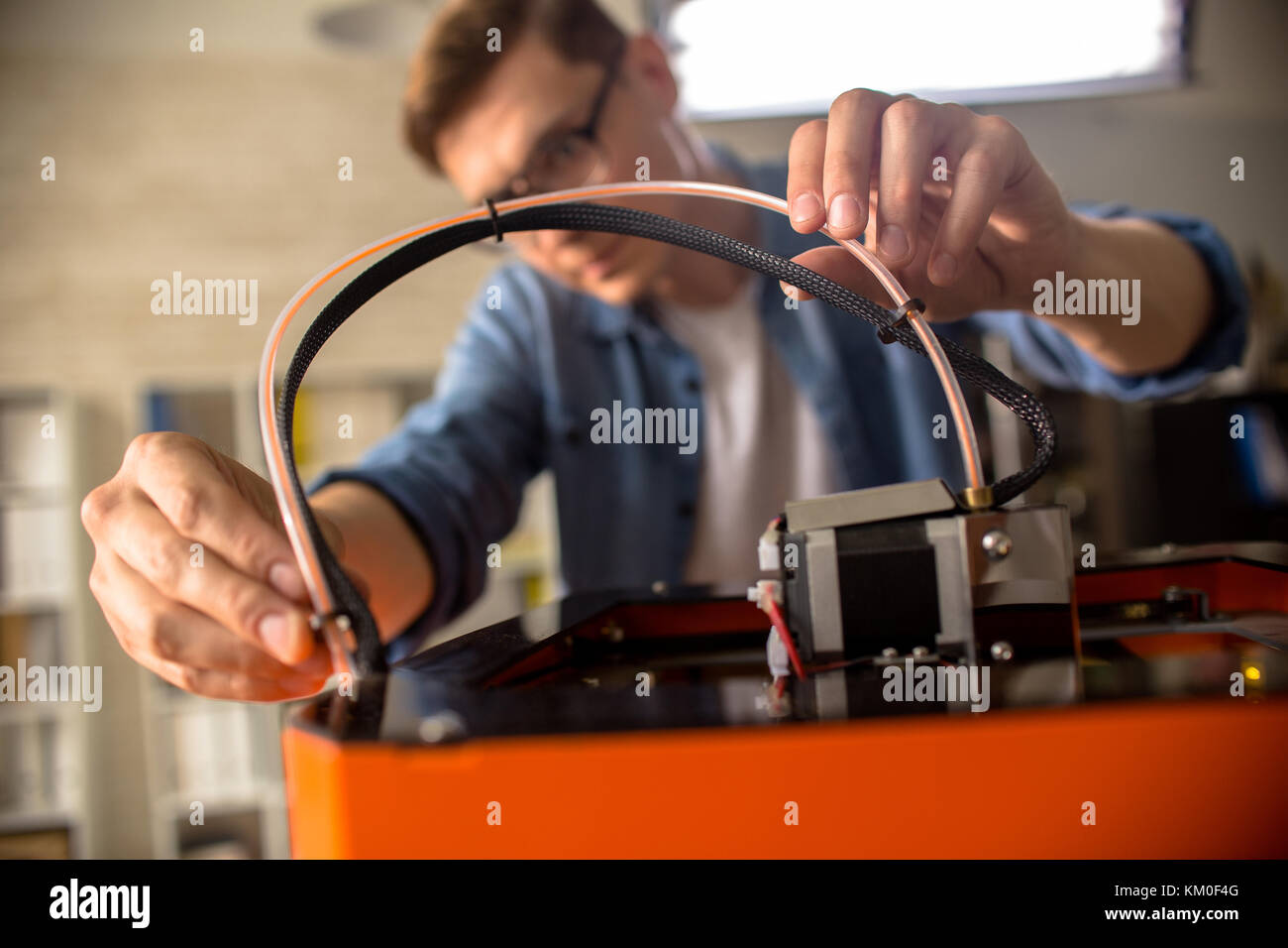 3d printer printing technology close hi-res stock photography and ...