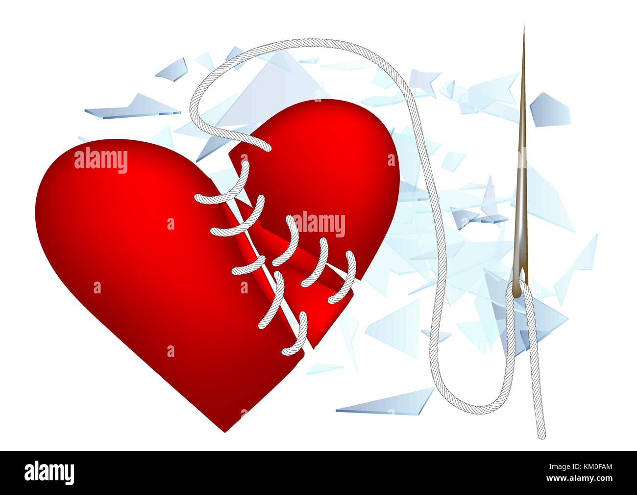 Glass needle Stock Vector Images - Alamy