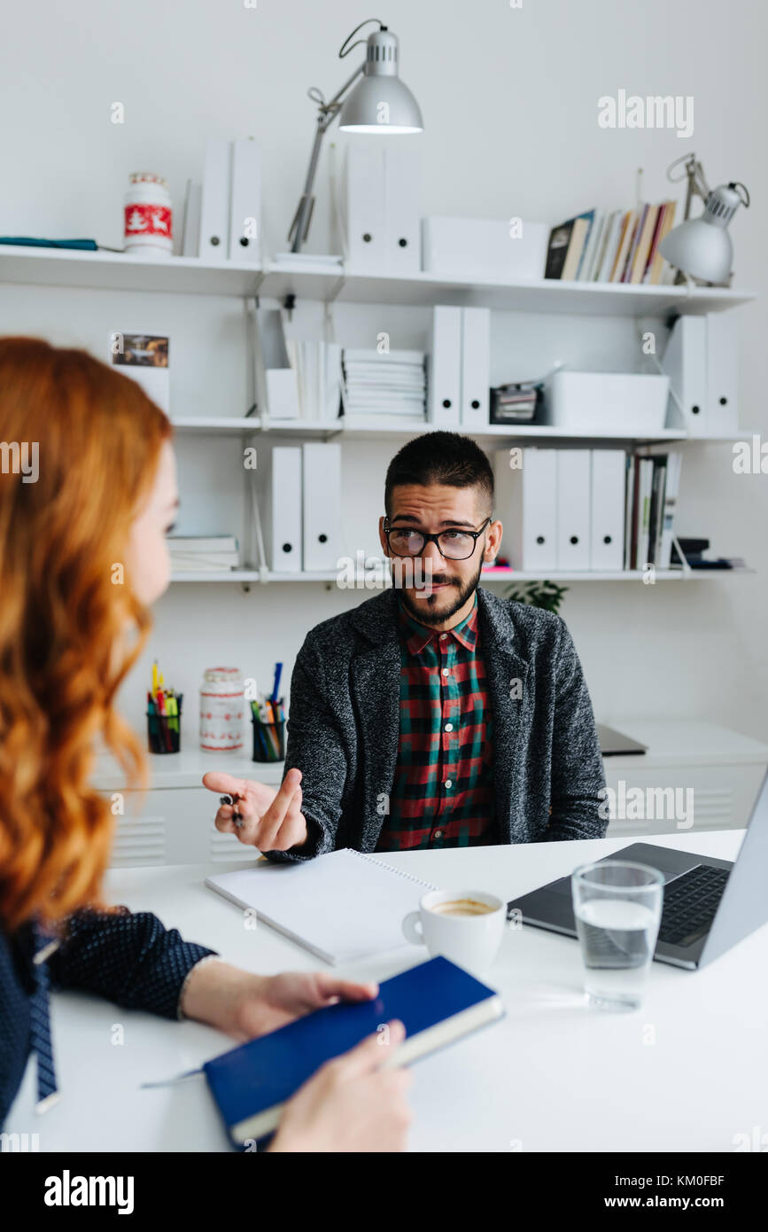 Interview meeting hi-res stock photography and images - Alamy