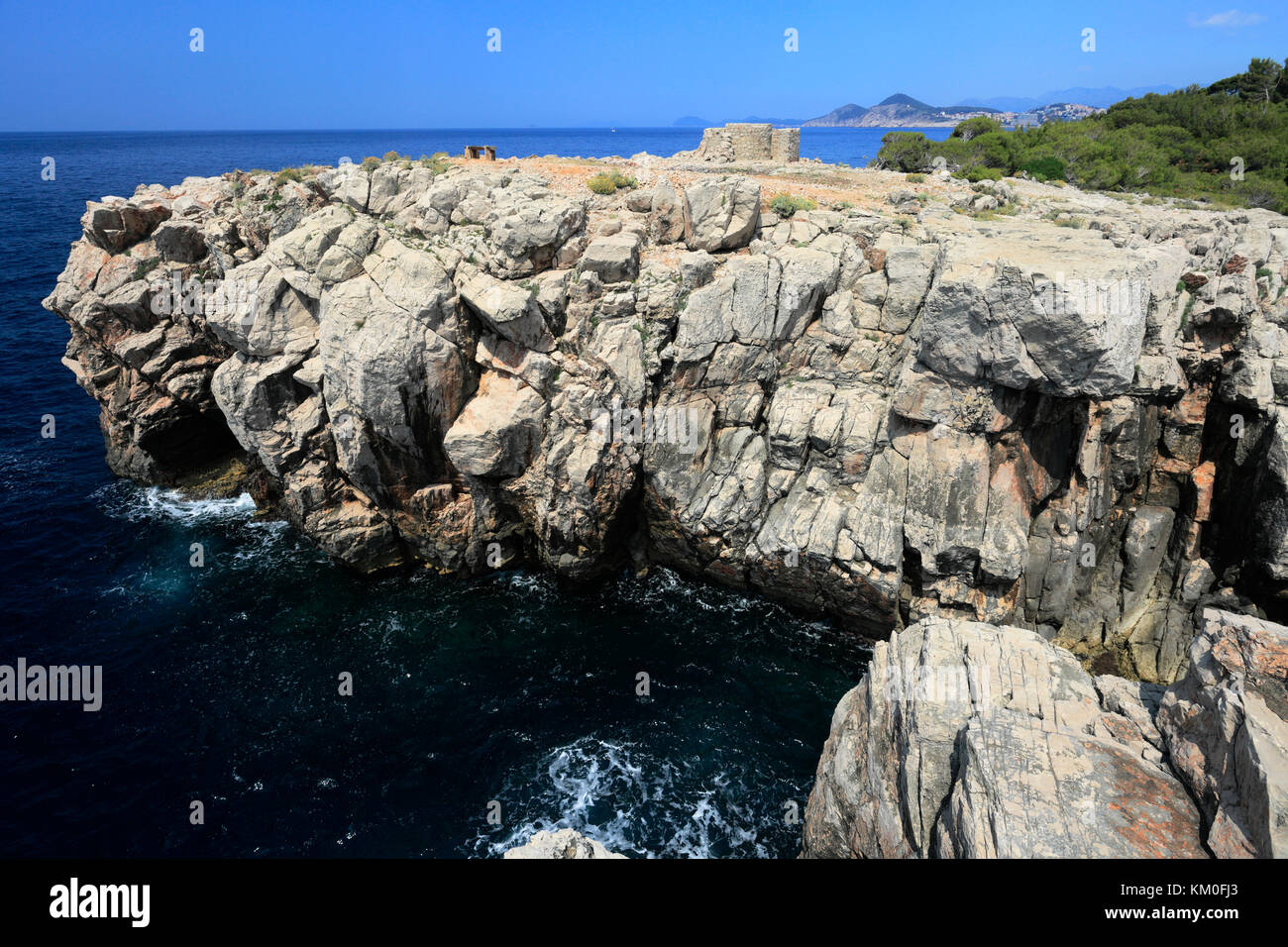 The Stijene Rocks, Lokrum Island, Dubrovnik, Dubrovnik-Neretva County ...