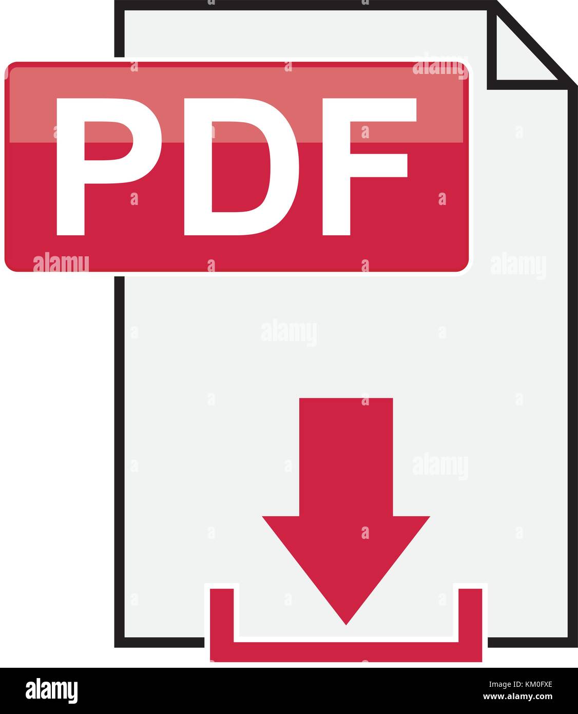 Document Download Icon Vector