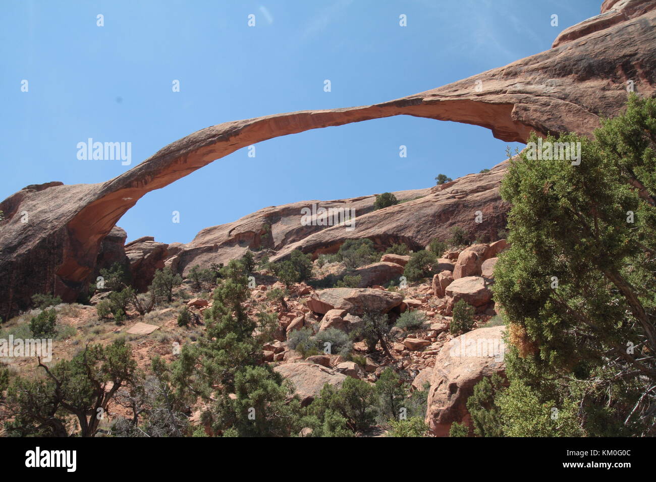 Landscape Arch, Arches National Park, Utah Stock Photo - Alamy