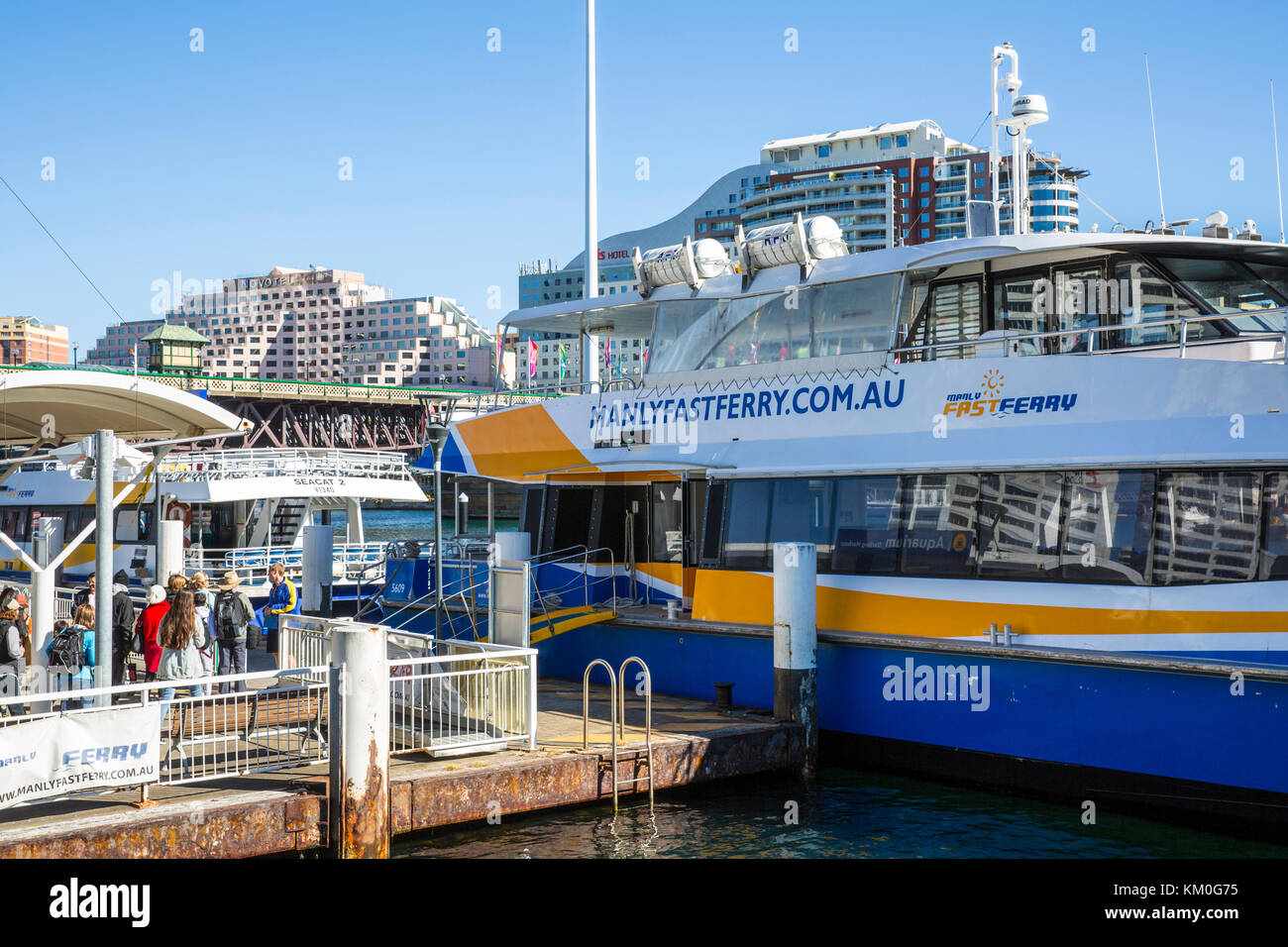 Manly fast ferry in Darling Harbour,Sydney,Australia Stock Photo - Alamy