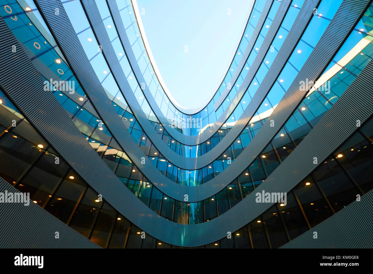 Vilnius, Lithuania - August 8, 2017: Details of modern futuristic ...