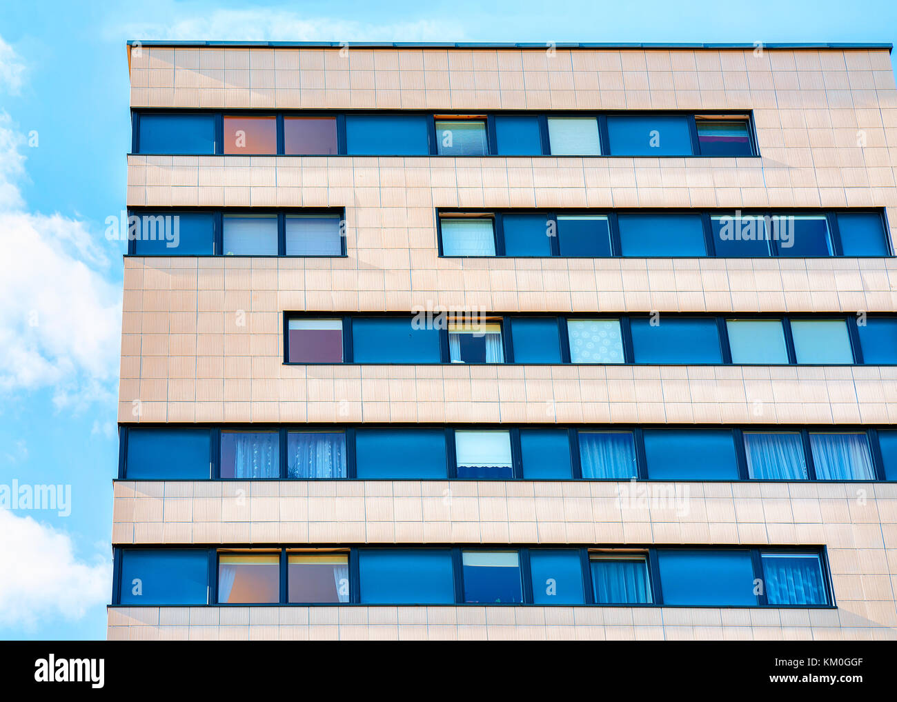 Vilnius, Lithuania - May 19, 2017: Windows as the details of the modern ...
