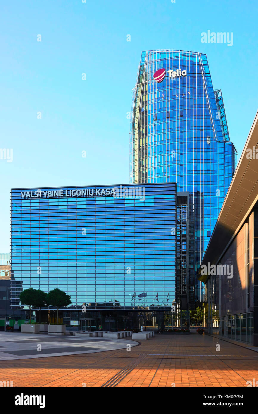 Vilnius, Lithuania - August 8, 2017: Business center architecture of ...