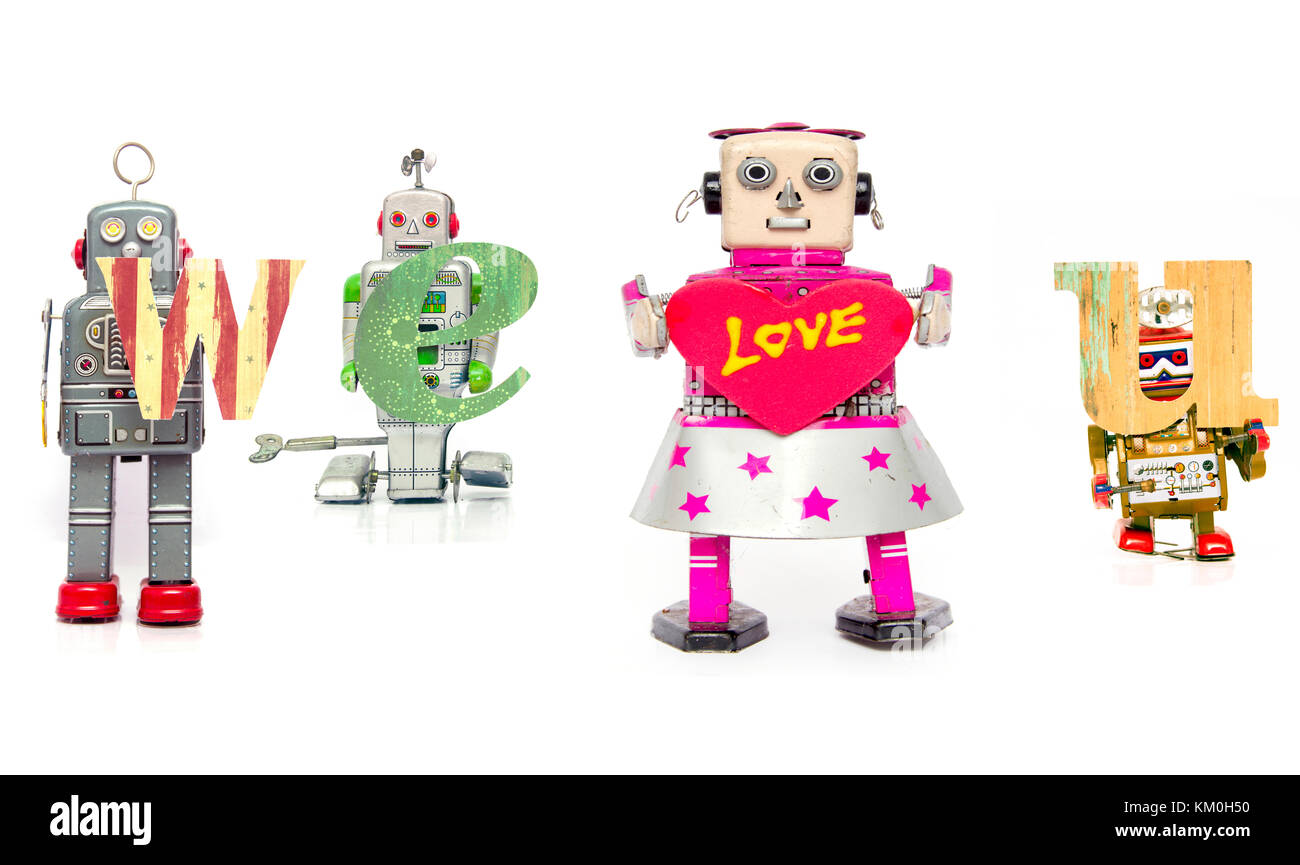 Love word on vintage Cut Out Stock Images & Pictures - Alamy