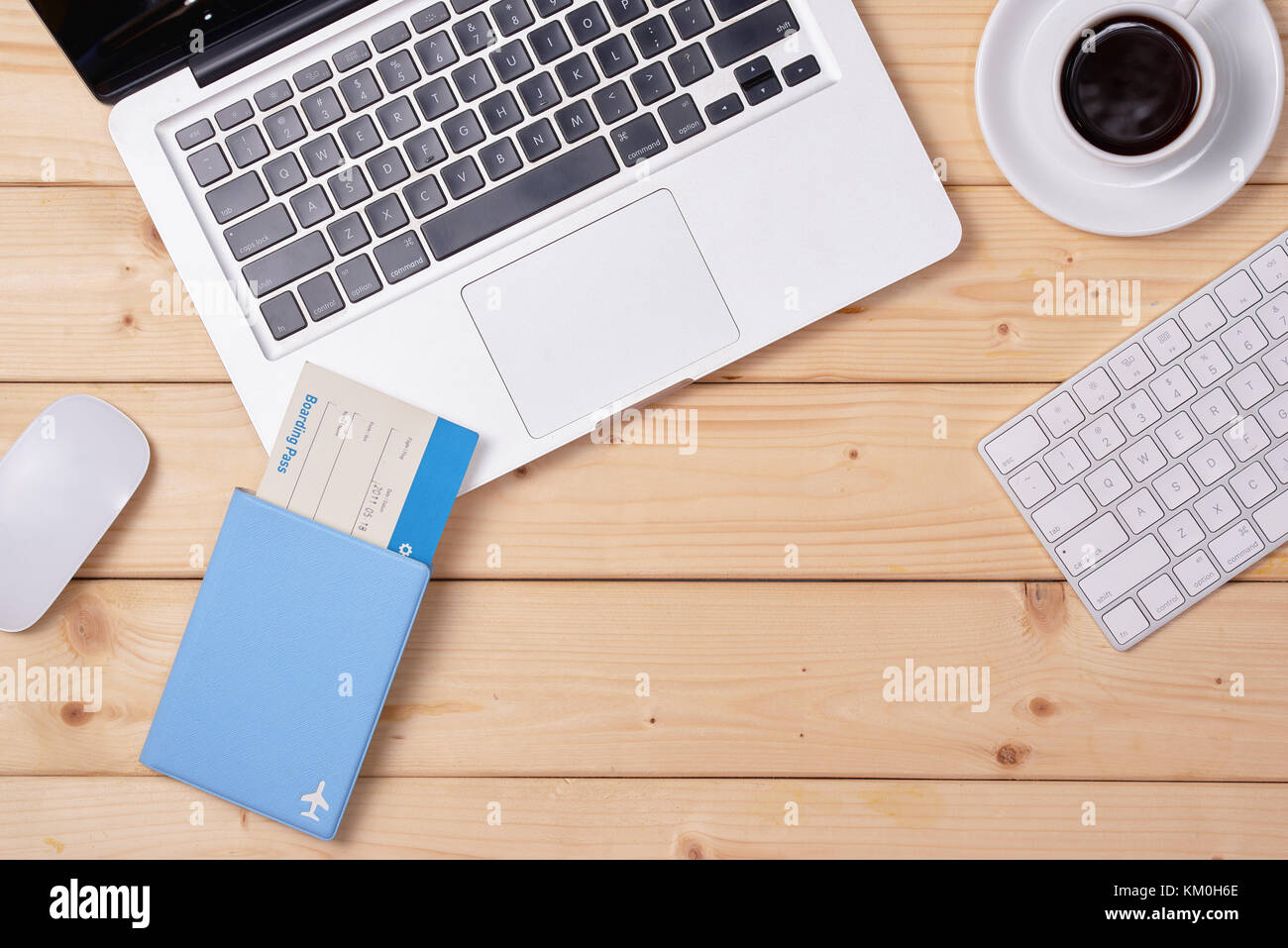 Passport laptop hi-res stock photography and images - Alamy