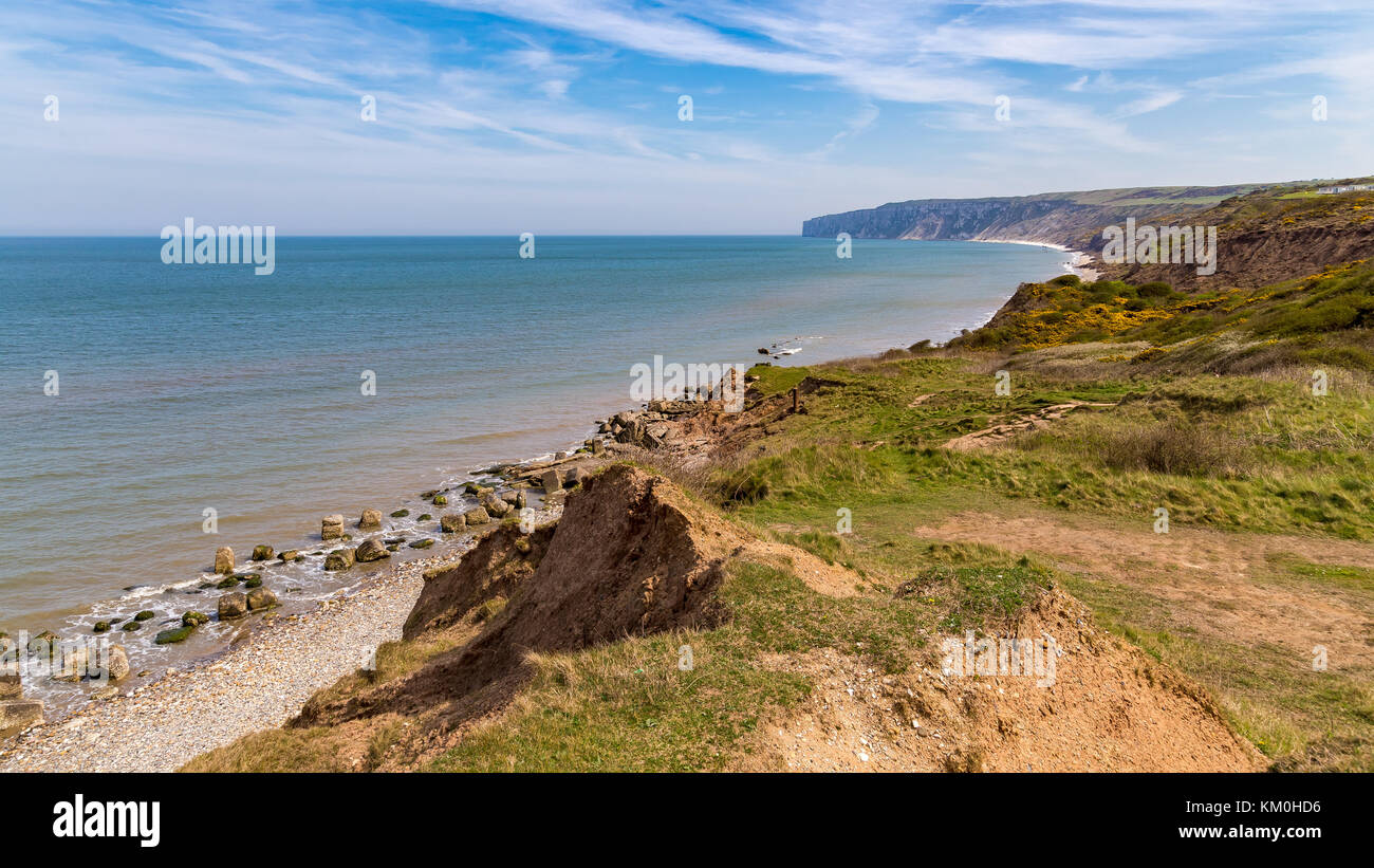 Yorkshire coast at Reighton Gap, between Filey and Bridlington, North ...