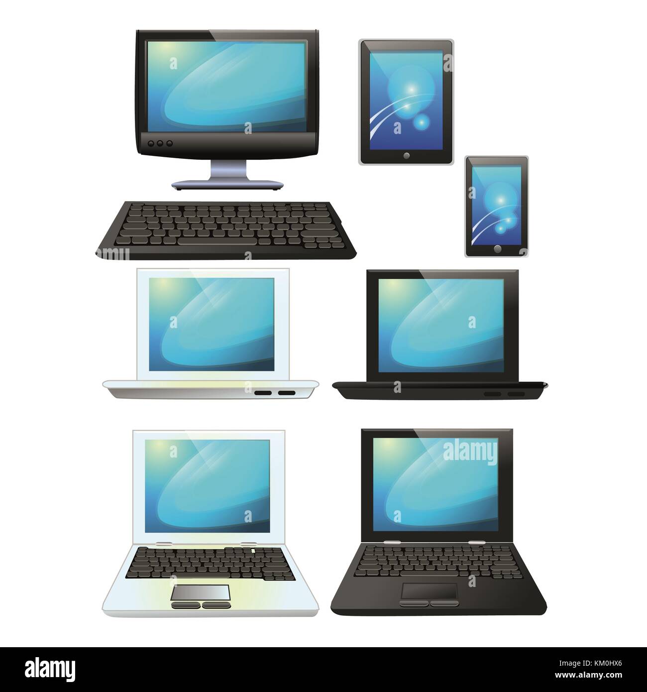 Simple computer icons Cut Out Stock Images & Pictures - Alamy