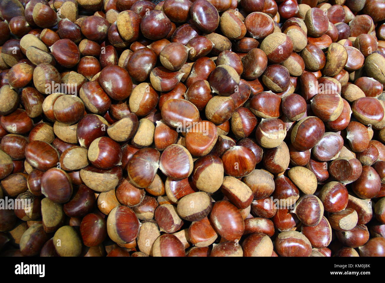 Chest nuts on sale in a supermarket Stock Photo - Alamy