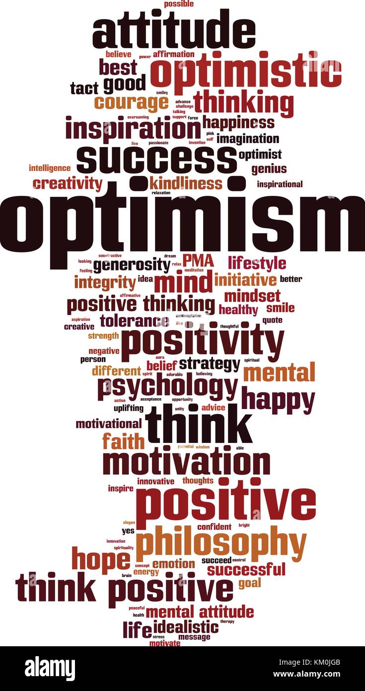 Optimism word cloud concept. Vector illustration Stock Vector Image & Art - Alamy
