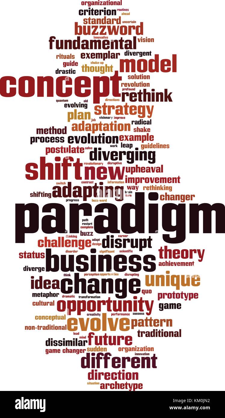 Paradigm word cloud concept. Vector illustration Stock Vector Image ...