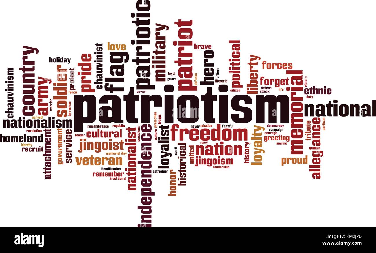 Patriotism word cloud concept. Vector illustration Stock Vector Image ...